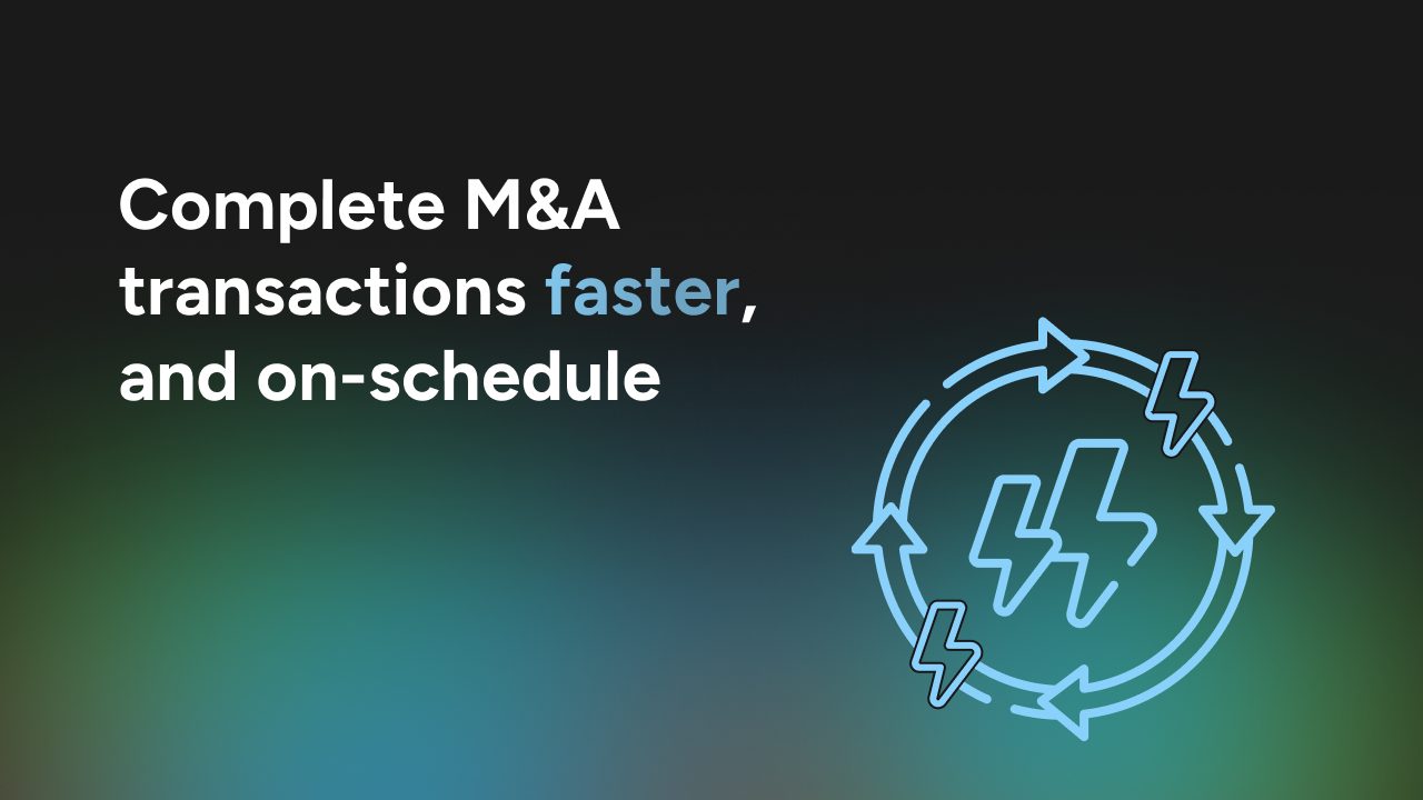 M&A Deals: Speedy, on-time mergers