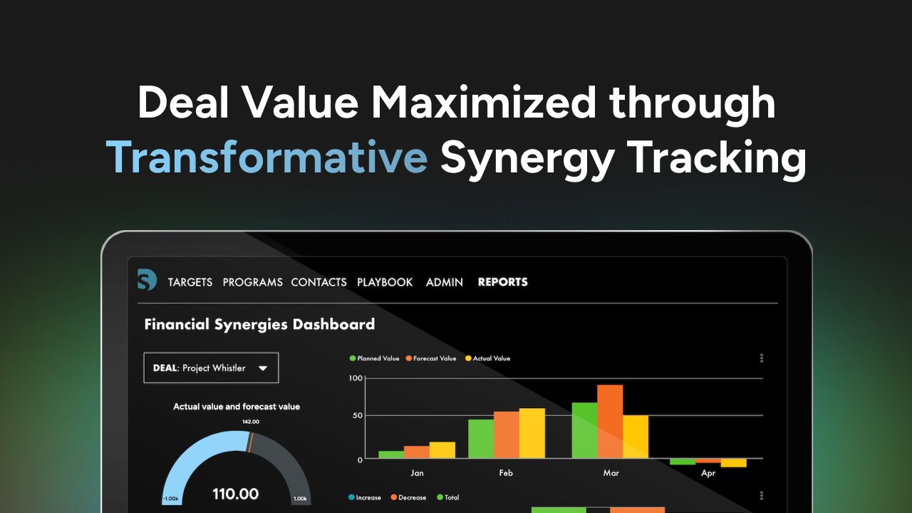 M&A Synergy Tracking and Analysis Tool
